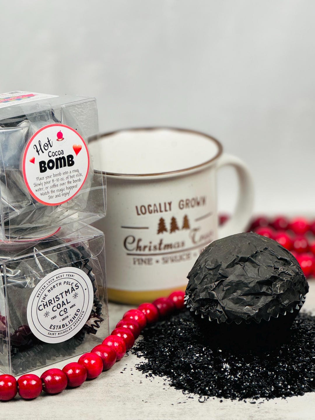 Lump of Coal Hot Cocoa Bomb / Stocking Stuffer / Gift Giving - Etsy