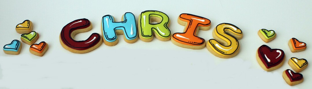 Custom Sugar Cookies / Spell A Name or Word in Cookies - Etsy