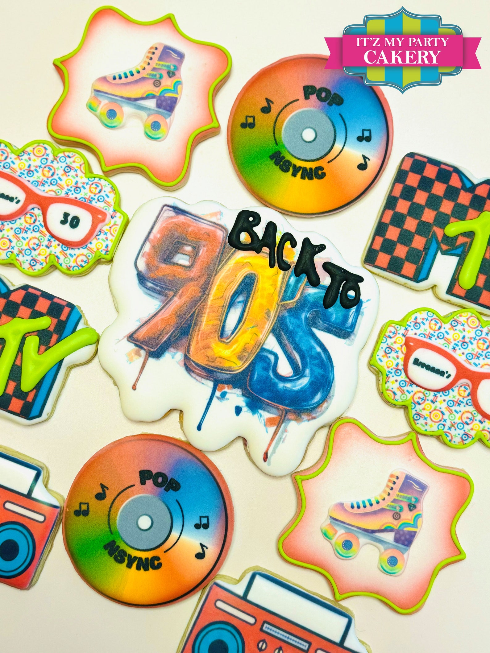 Custom Sugar Cookies / 90's Themed Cookies / Retro Cookies (1 Dozen) - Etsy