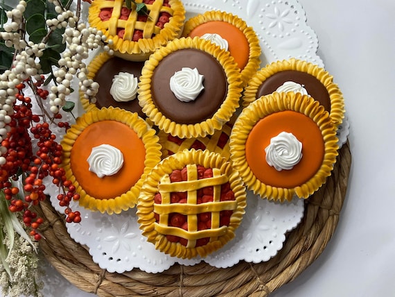 Mini Pie Cookie Platter/Mixed Pie/Thanksgiving Cookies/Thanksgiving ...