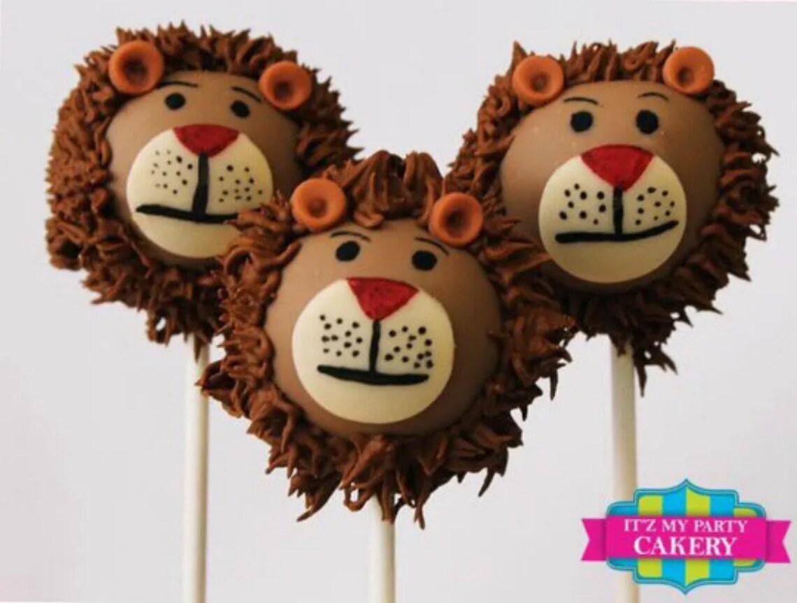 Safari Animal Assorted Cake Pops 1 Dozen - Etsy