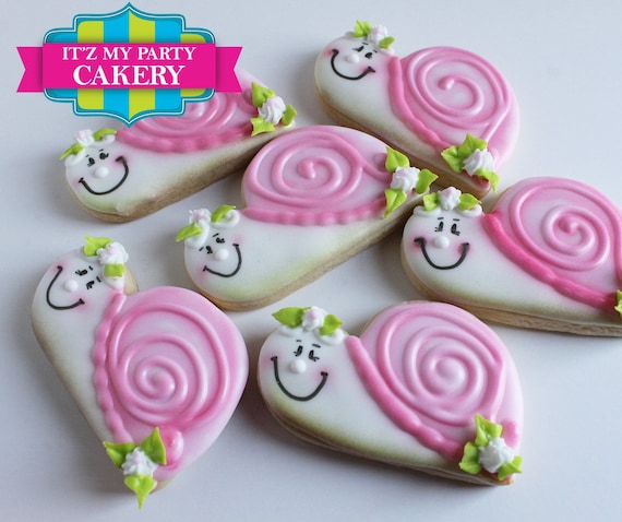 Snail Cookies (1 Dozen) by It'z My Party Cakery | Catch My Party