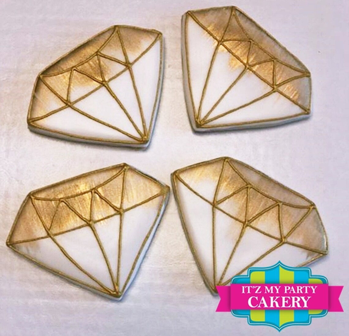 Diamond Cookies 1 Dozen - Etsy