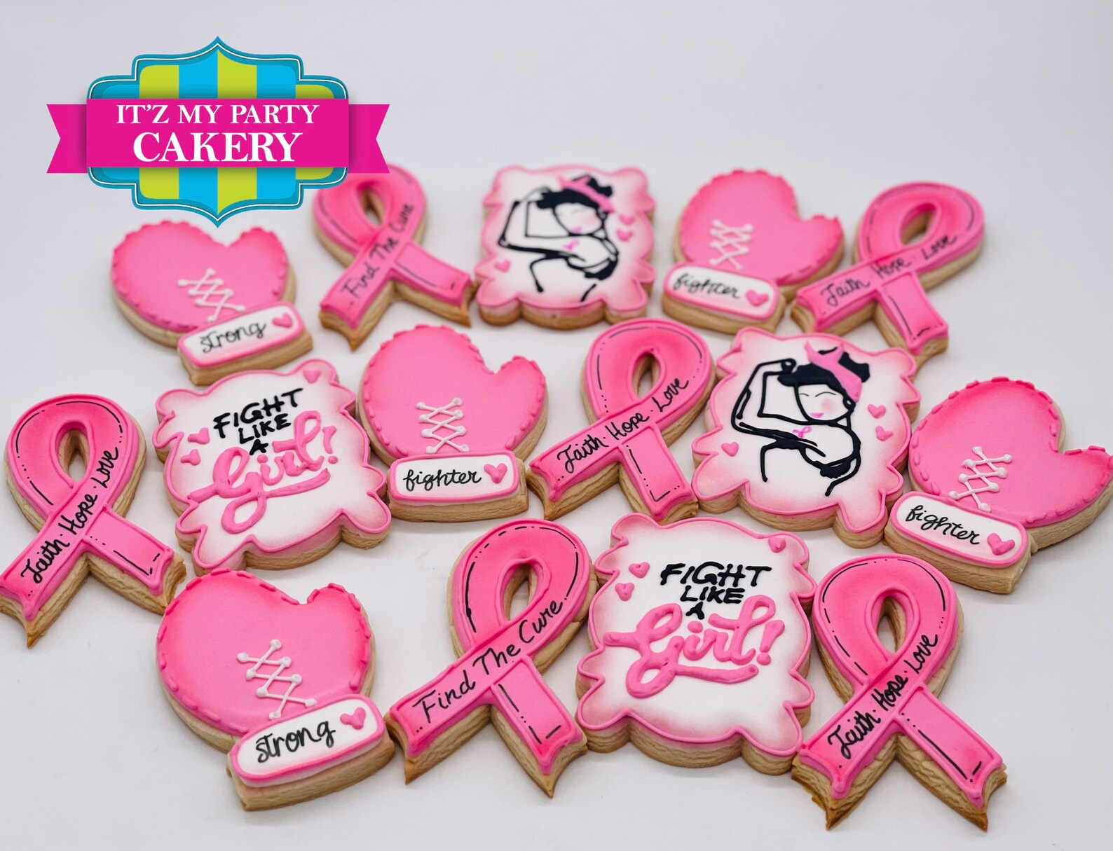 Breast Cancer Cookies - Etsy