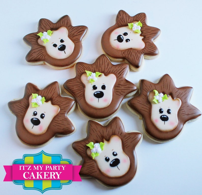 Hedgehog Cookies 1 Dozen - Etsy
