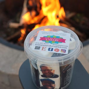 Smores Kits/printed Marshmallow Tubs/ Smores Roasting Tubs/ Campfire ...