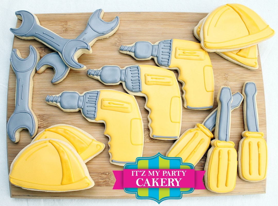 Custom Sugar Cookies / Construction Tool Cookies (1 Dozen) - Etsy