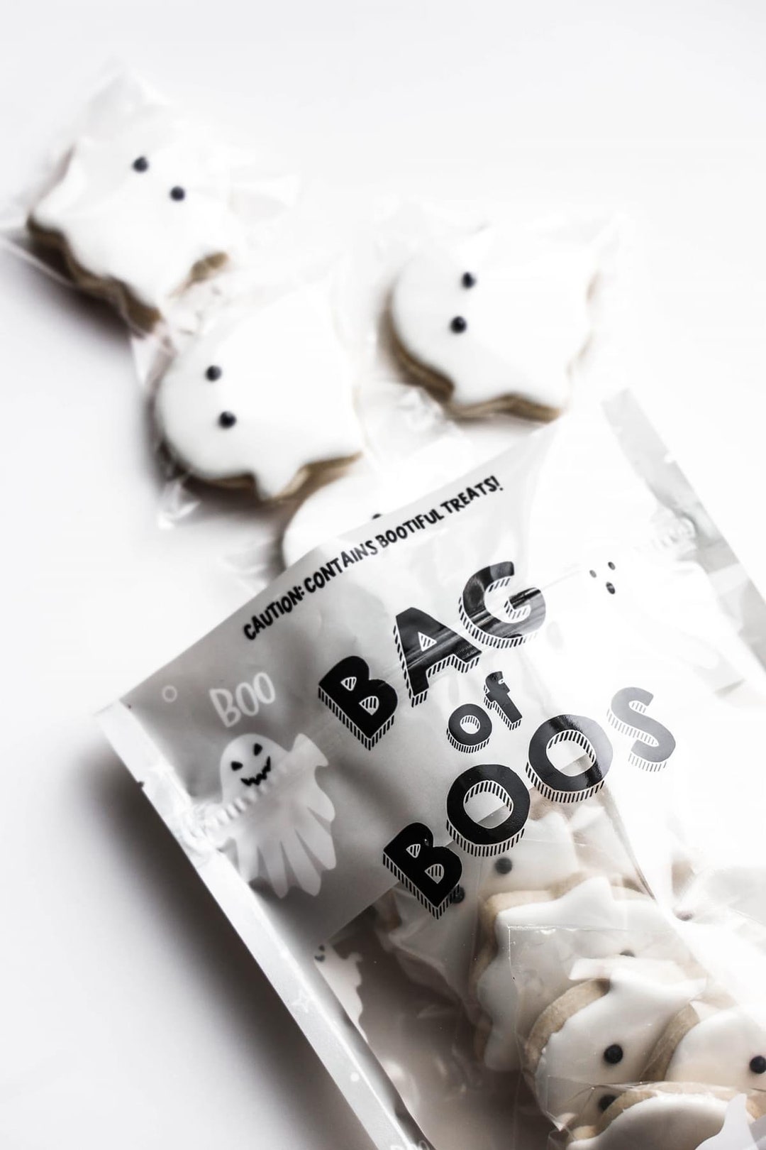 Halloween Bag of Boos /ghost Cookies Cookies / Halloween Cookies ...