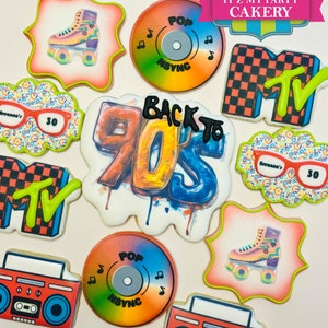 Custom Sugar Cookies / 90's Themed Cookies / Retro Cookies (1 Dozen) - Etsy
