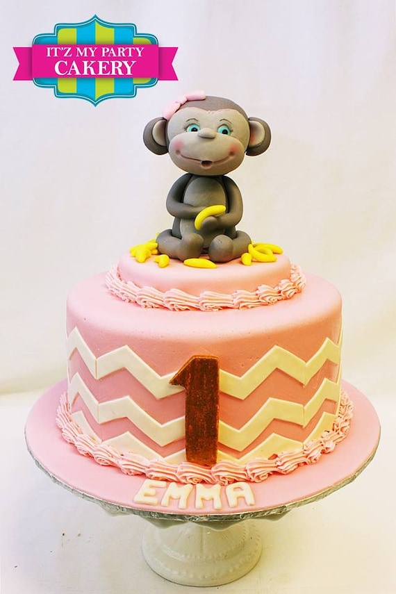 Monkey Cake Topper by It'z My Party Cakery | Catch My Party
