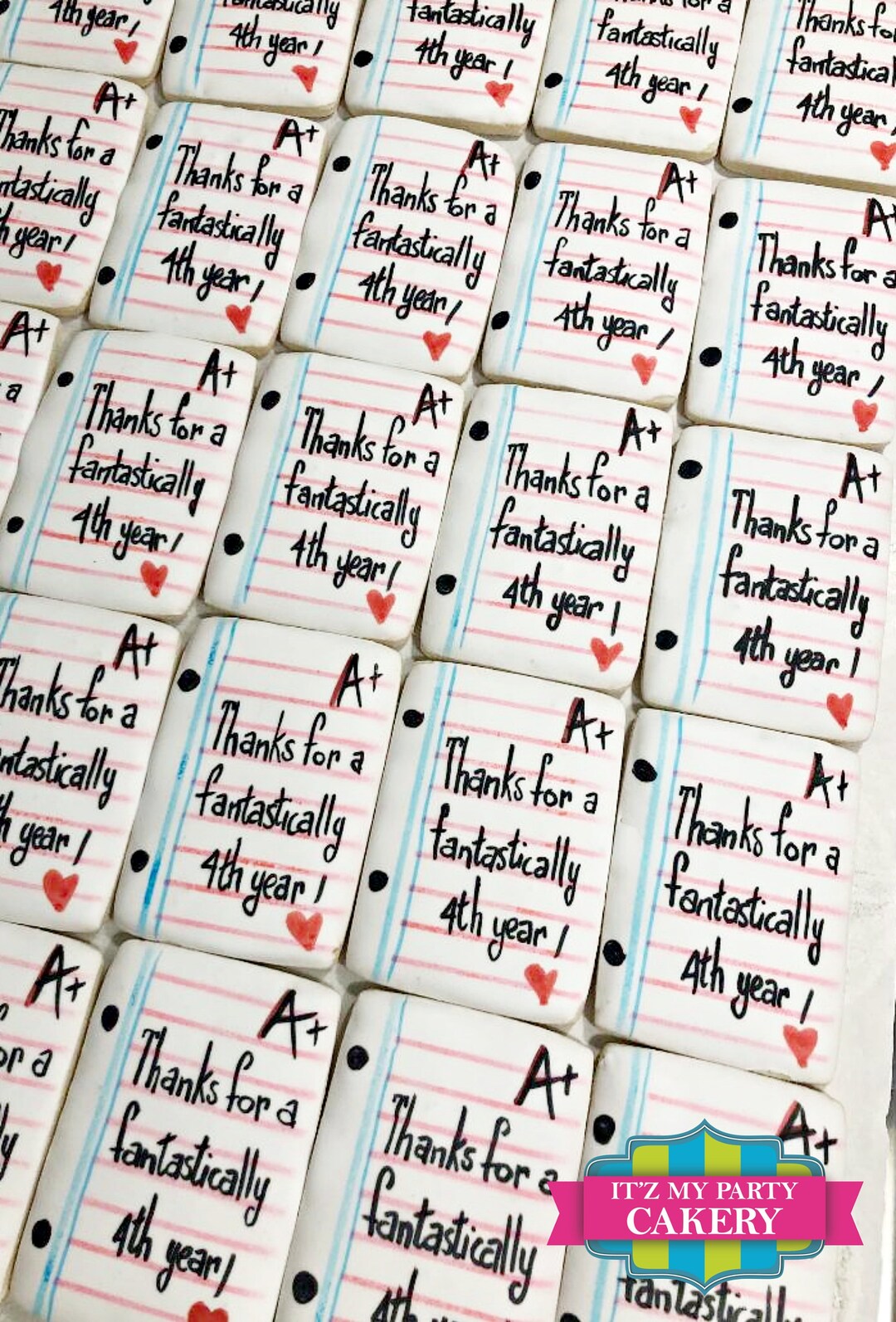 Custom Sugar Cookies / Notebook Paper Message Cookies - Etsy