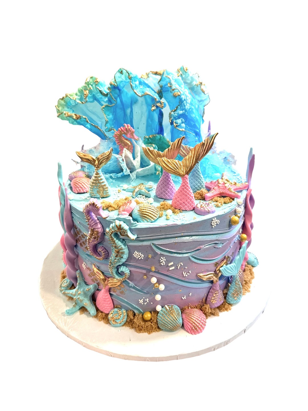Under the Sea Cake Decor/cake Decorations/edible Cake Decorations/cake ...