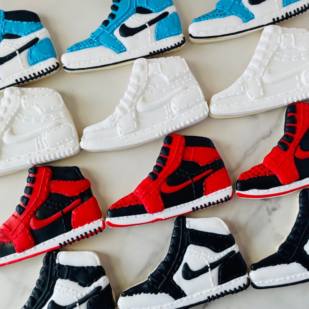 Custom Sugar Cookies / High Top Sneaker Cookies (1 Dozen) - Etsy