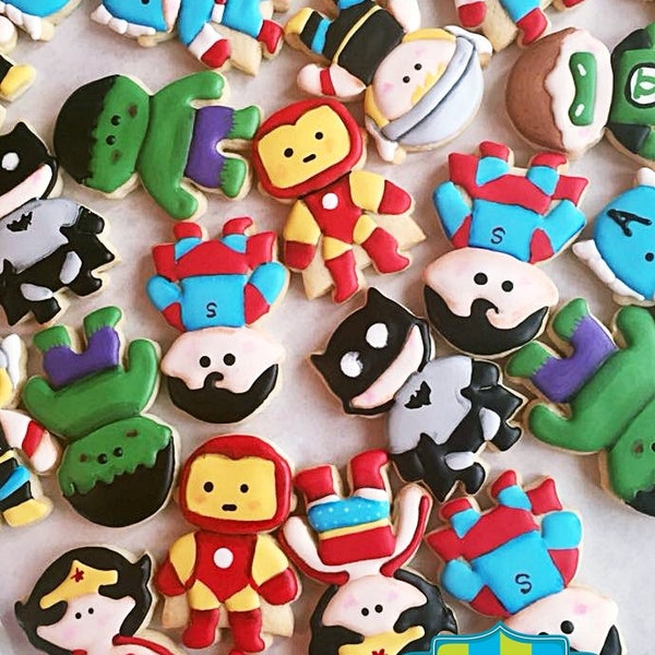 Super Hero Cookies - Etsy