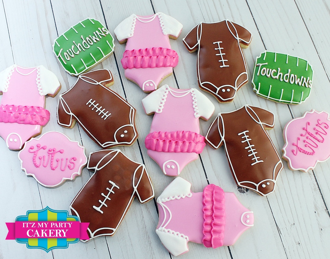 Custom Sugar Cookies / Touchdown or Tutu Cookies - 1 Dozen - Etsy
