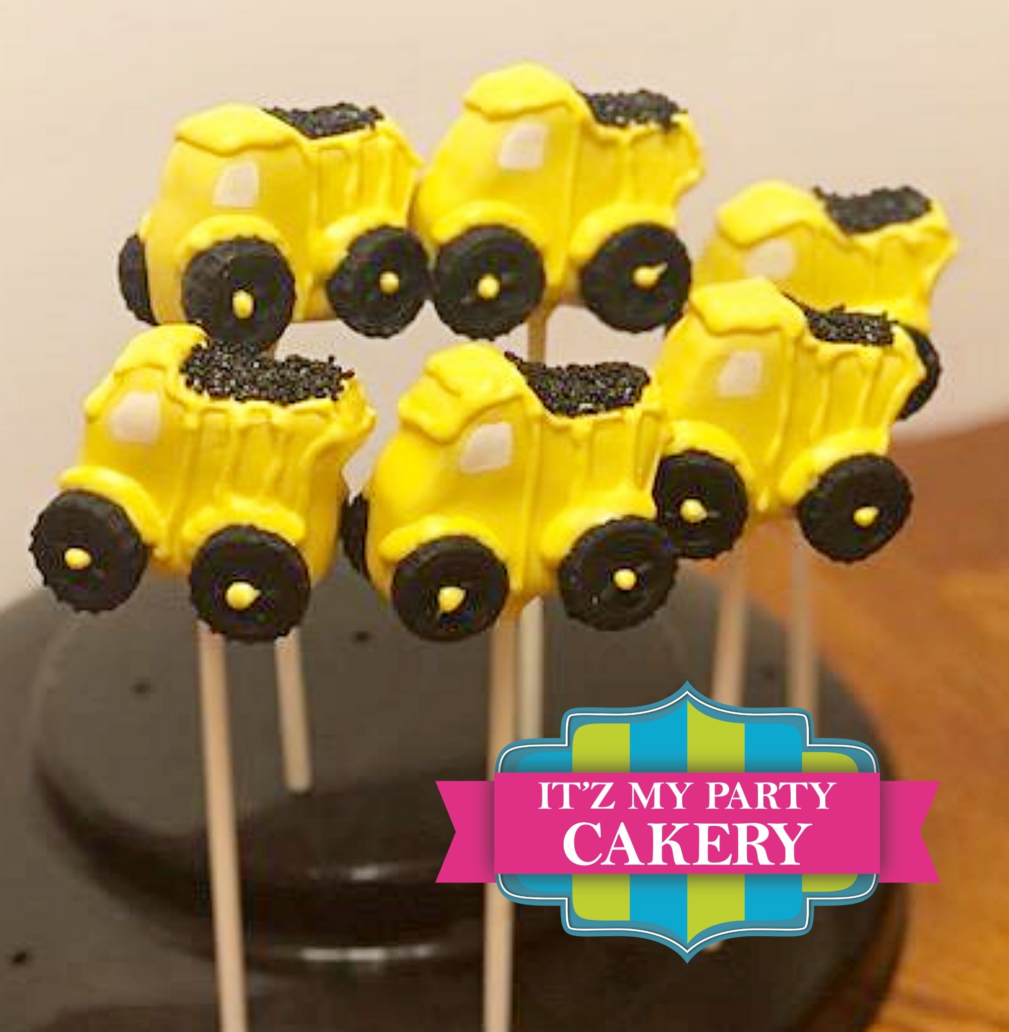 Paper & Party Supplies Inspired Dump Truck cake pop & stand etna.com.pe