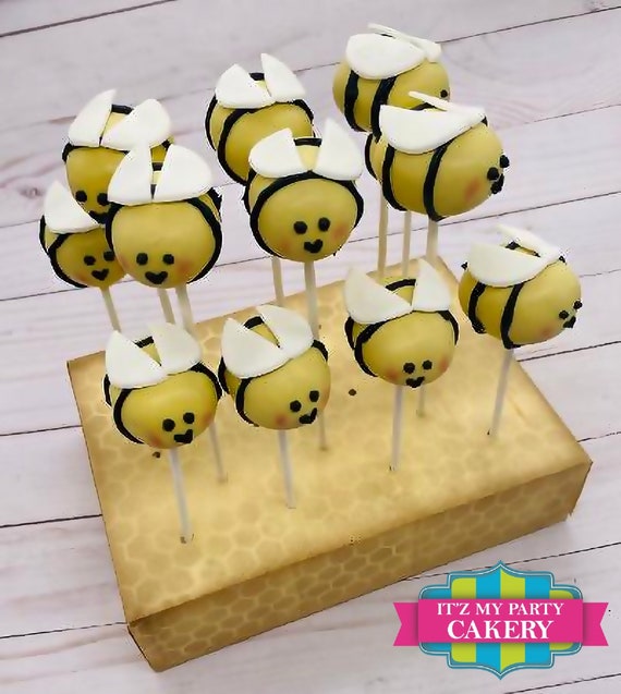 Bumble Bee Cake pops - 1 Dozen by It'z My Party Cakery | Catch My Party