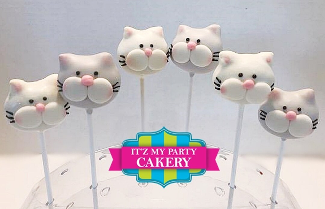 Custom Cake Pops / Kitten Cake Pops (1 Dozen) - Etsy