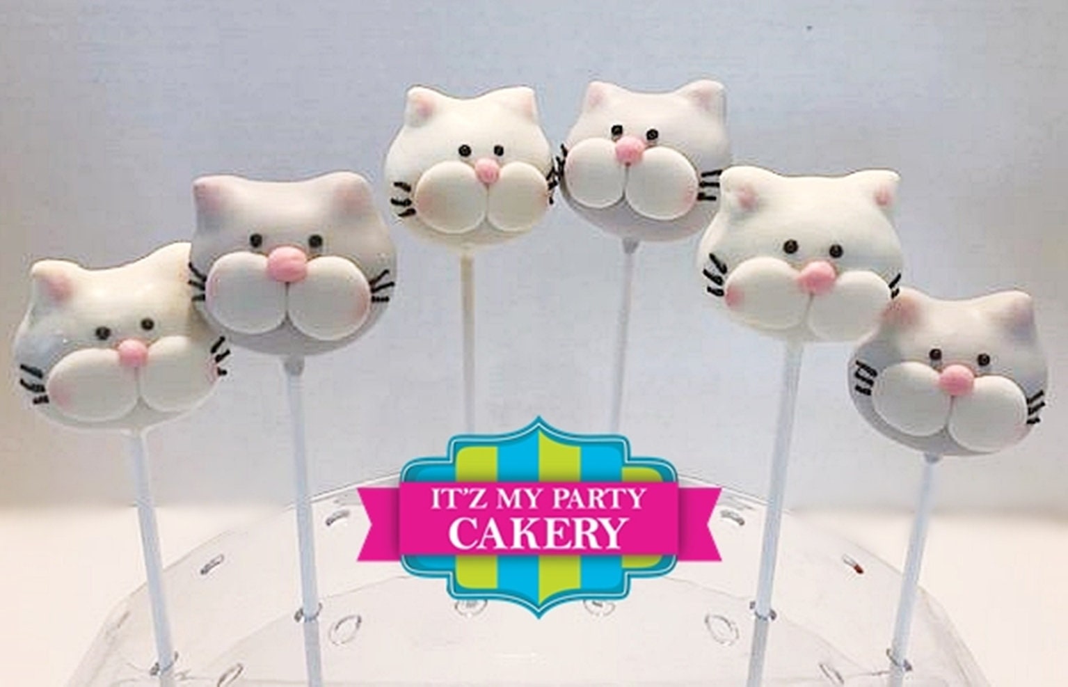 Grumpy Cat Cake Pops
