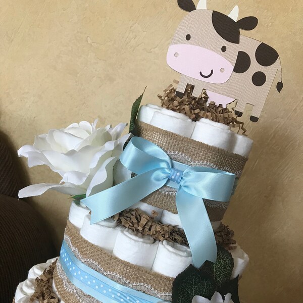 Farm Diaper Cake - Etsy
