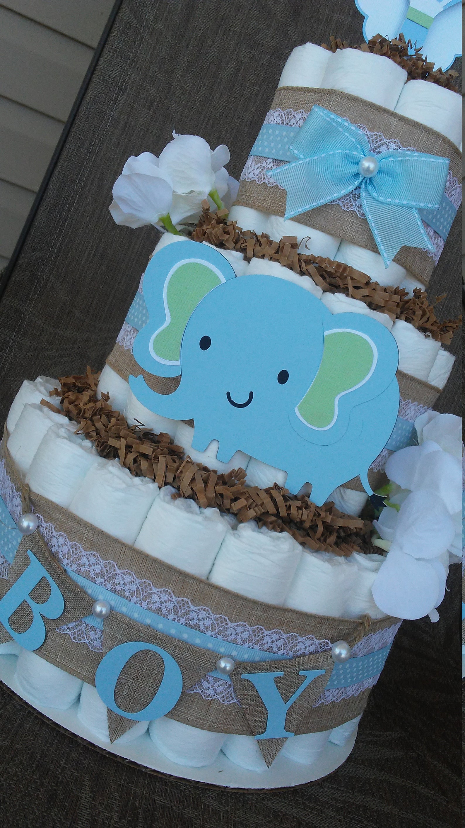 Hot Air Balloon Diaper Cake/rustic Hot Air Balloon Diaper - Etsy