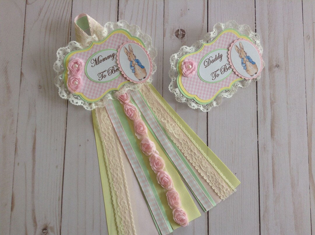 Baby Girl Peter Rabbit Corsage Set/light Pink and Them Peter Rabbit ...