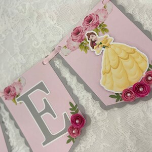 Princess Banner, Disney Princess Inspired Banner, Princess Baby Shower ...