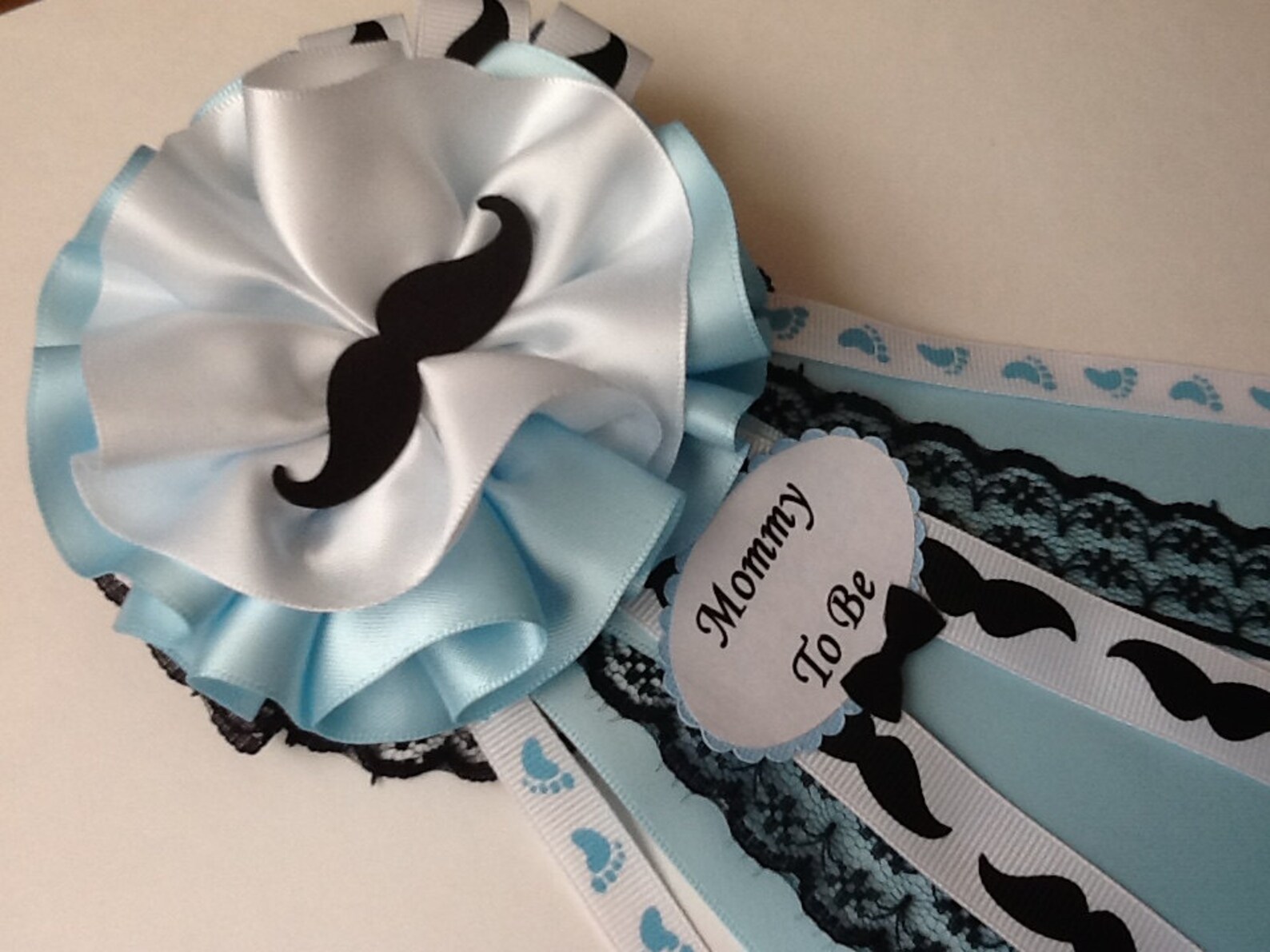 Little Man Baby Shower Corsage/boy Baby Shower Corsage/mustache Baby ...