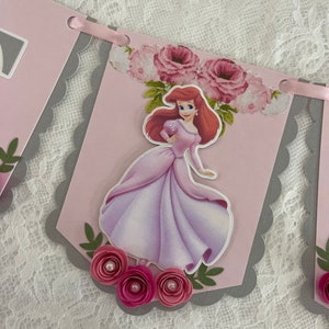 Princess Banner, Disney Princess Inspired Banner, Princess Baby Shower ...