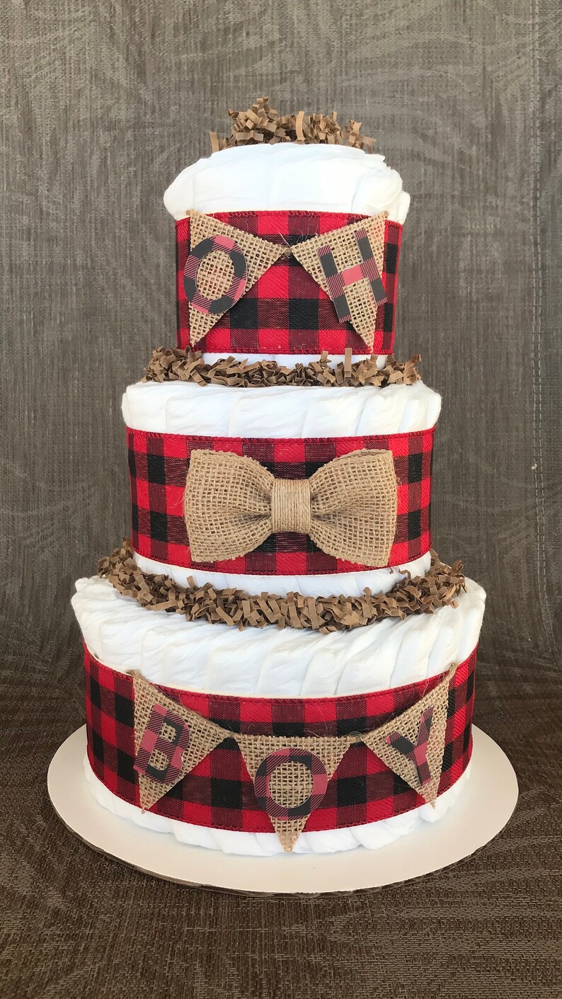 Lumberjack baby shower corsage/Rustic lumberjack baby shower | Etsy