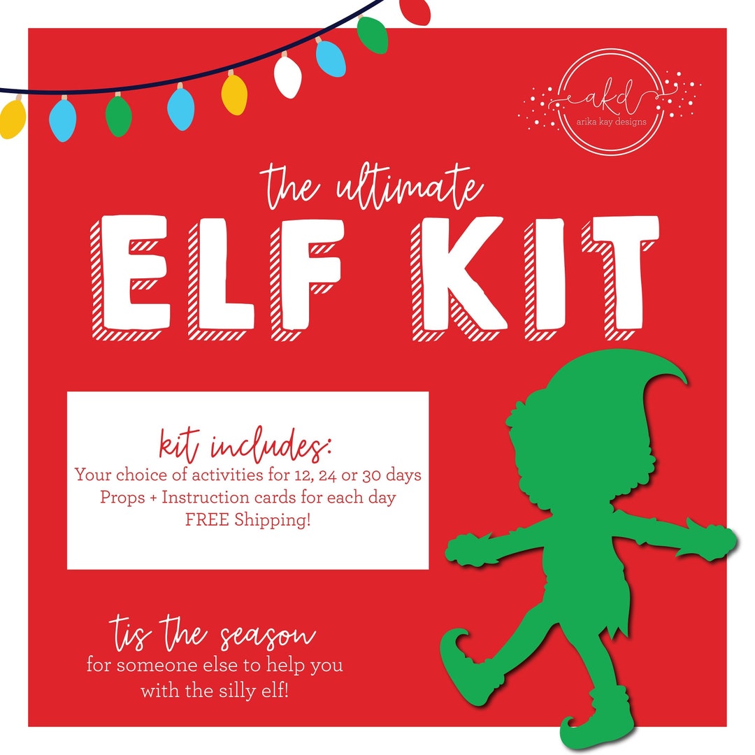 2023 Elf Kit, 12, 24 or 30 Days of Christmas, Elf Prop Pack, Elf ...