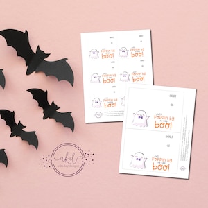 POPPIN' Halloween Tag, Instant Download, Printable Halloween Bag Topper ...