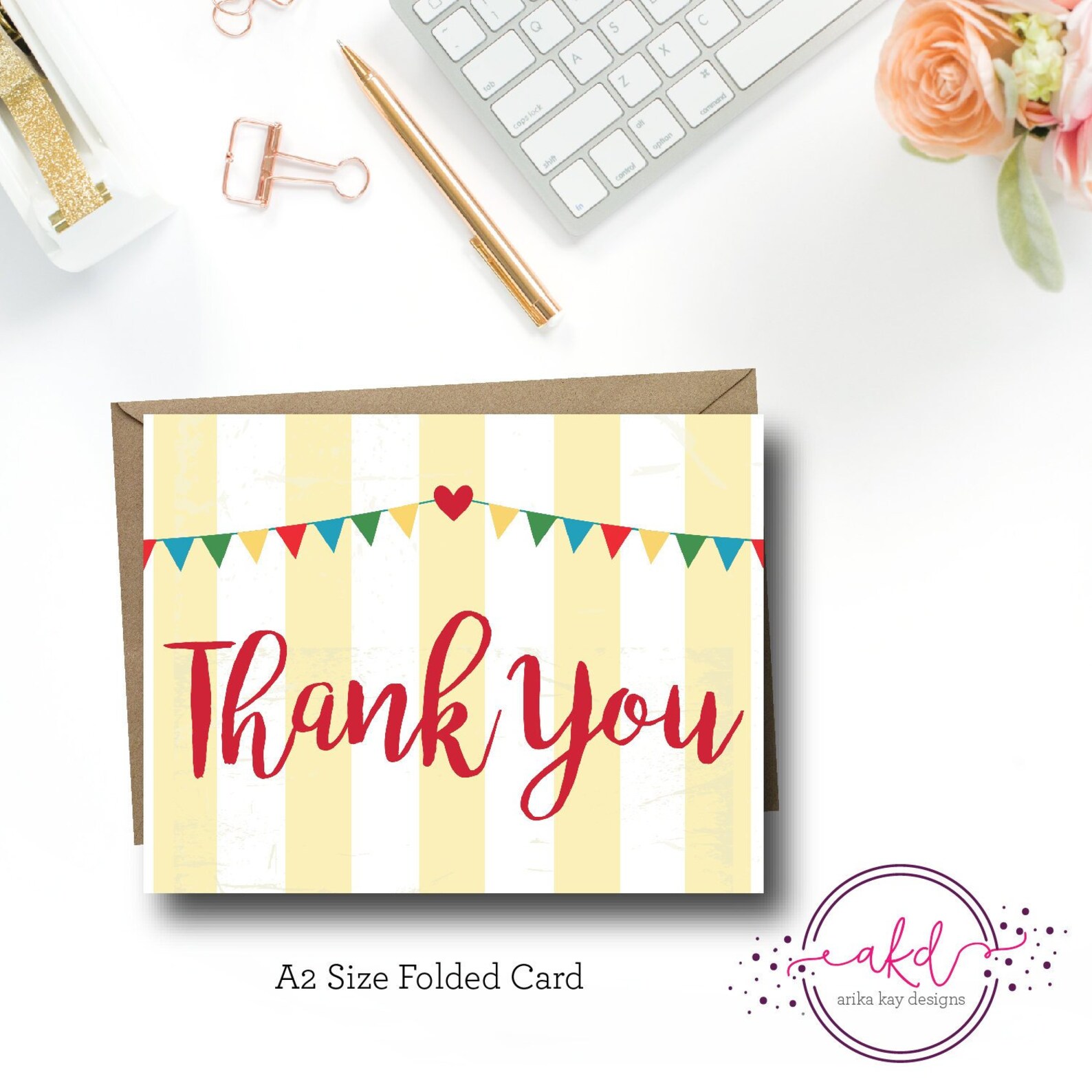 Printable Carnival Thank You Card Instant Download Bridal | Etsy