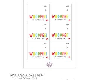 Printable Whoopee Cushion Valentine's Day Gift Tags - Etsy