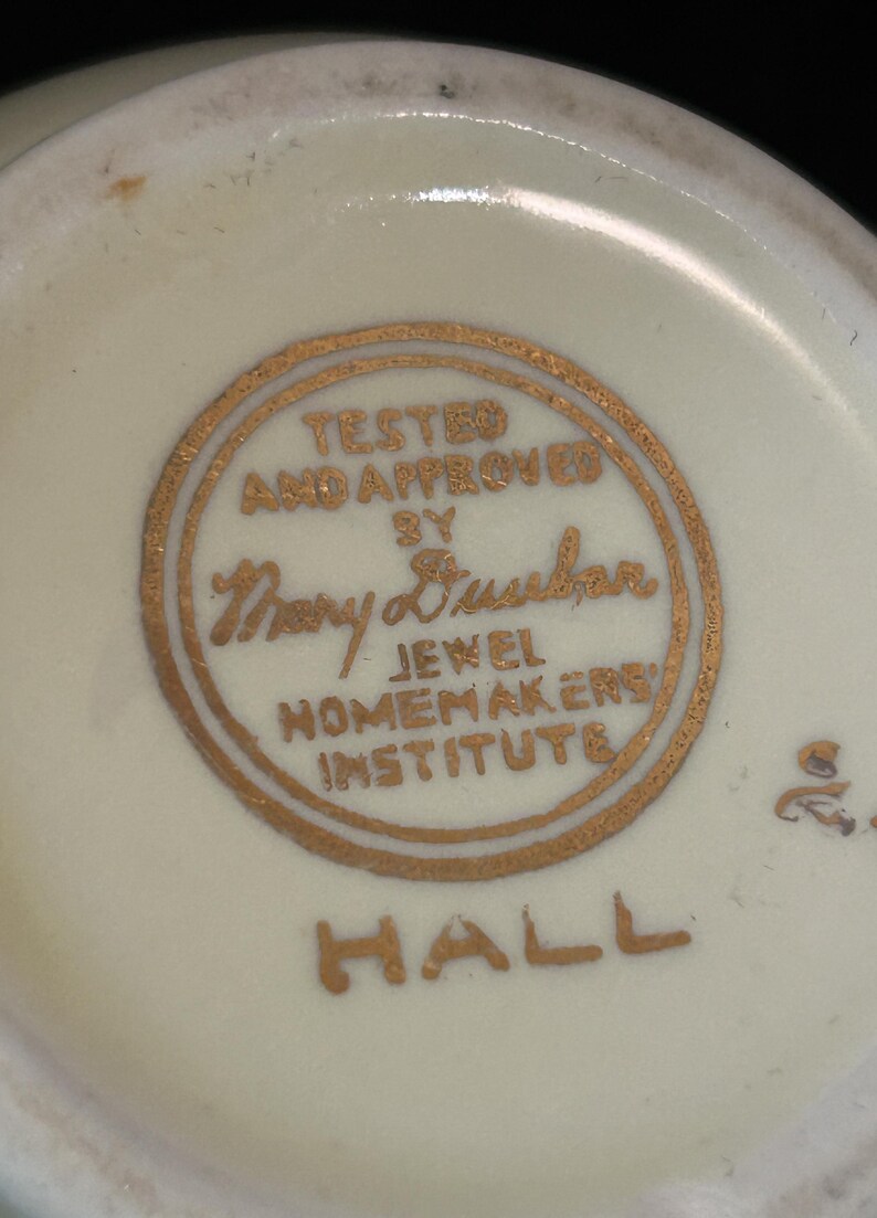 Hall Jewel Tea Autumn Leaf Cream and Covered Sugar - Etsy