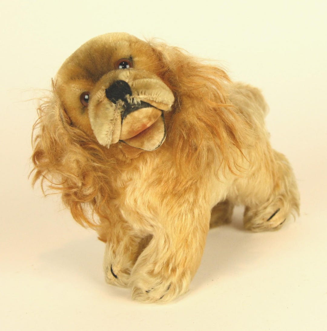 Steiff Cockie Cocker Spaniel Vintage German Mohair Stuffed Animal With ...