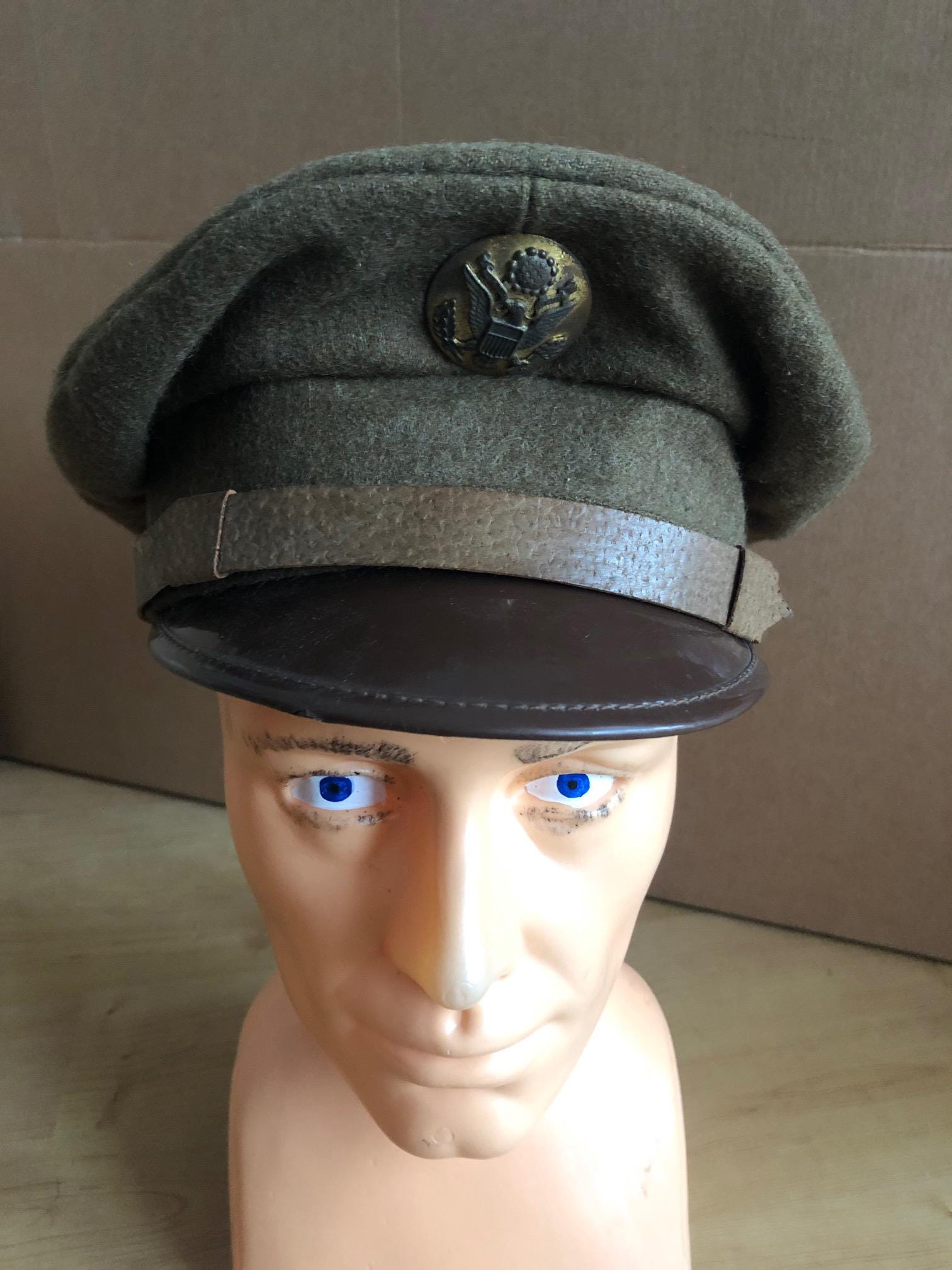 WW2 1940s US Army Enlisted Service Cap reproduction - Etsy