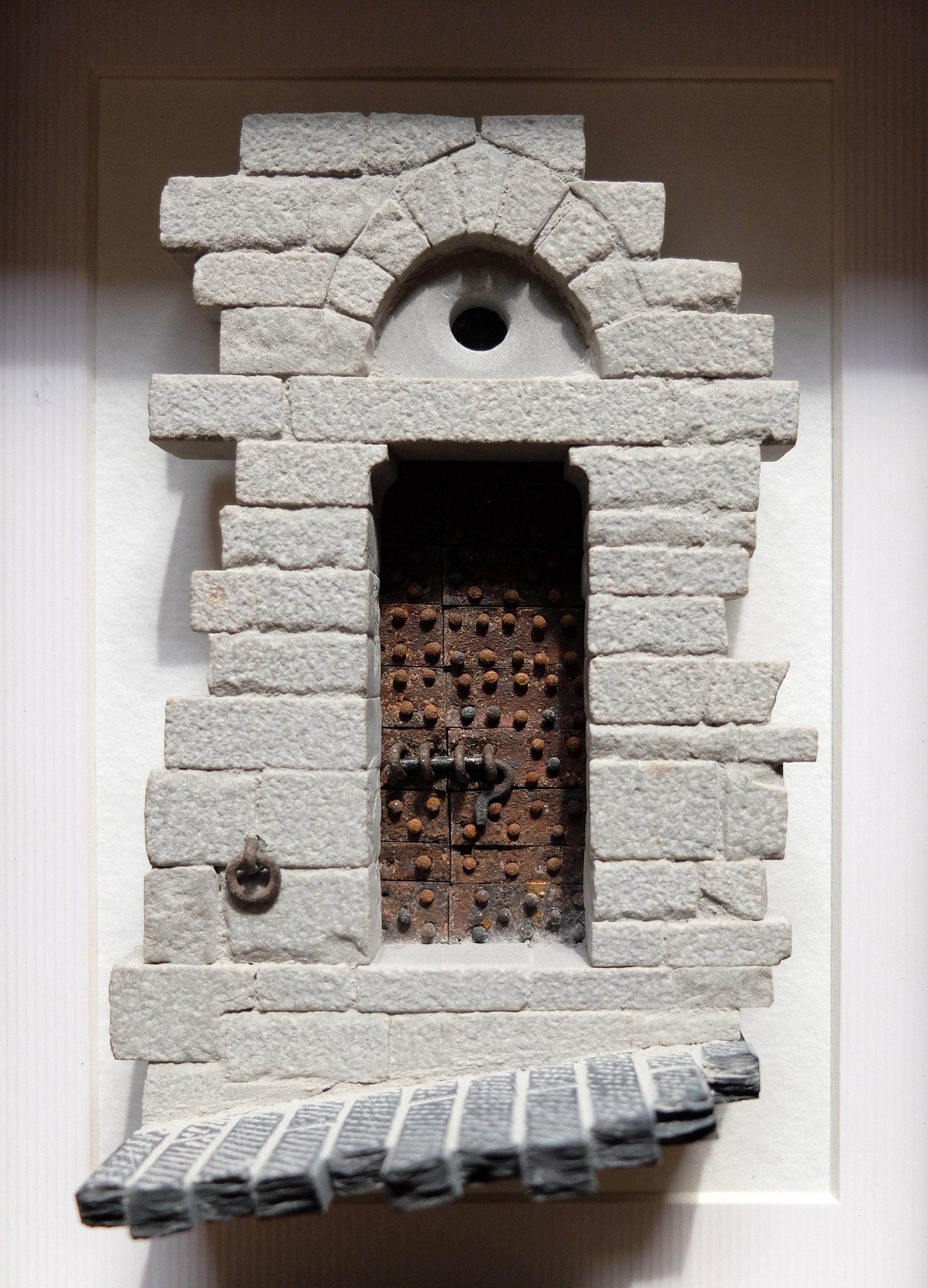 Miniature Door Made With Natural Stone - Medieval Italian Architecture ...