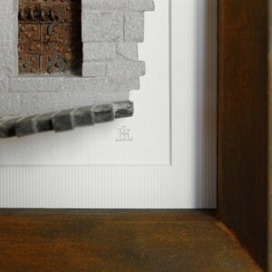 Miniature Door Made With Natural Stone - Medieval Italian Architecture ...