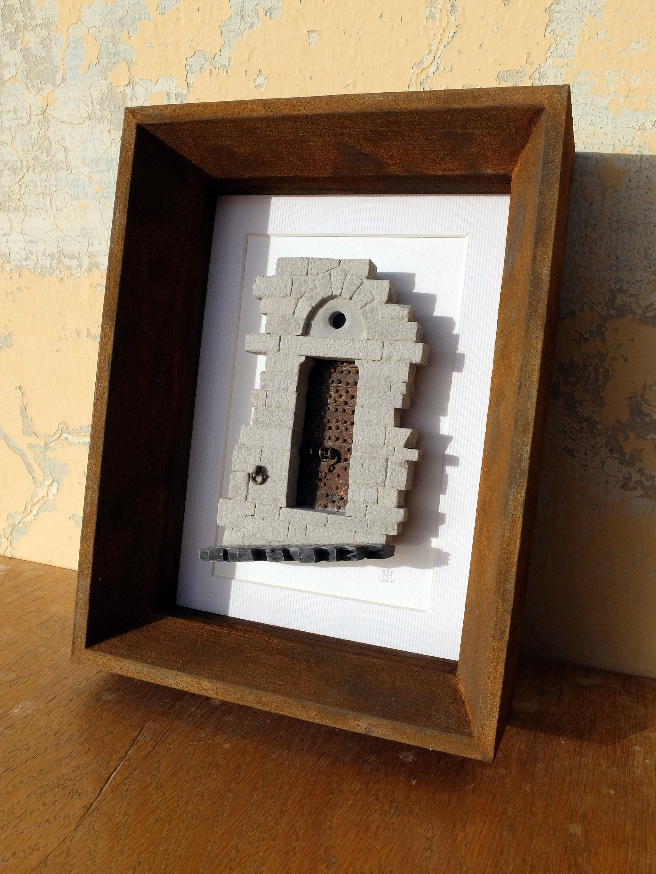 Miniature Door Made With Natural Stone - Medieval Italian Architecture ...