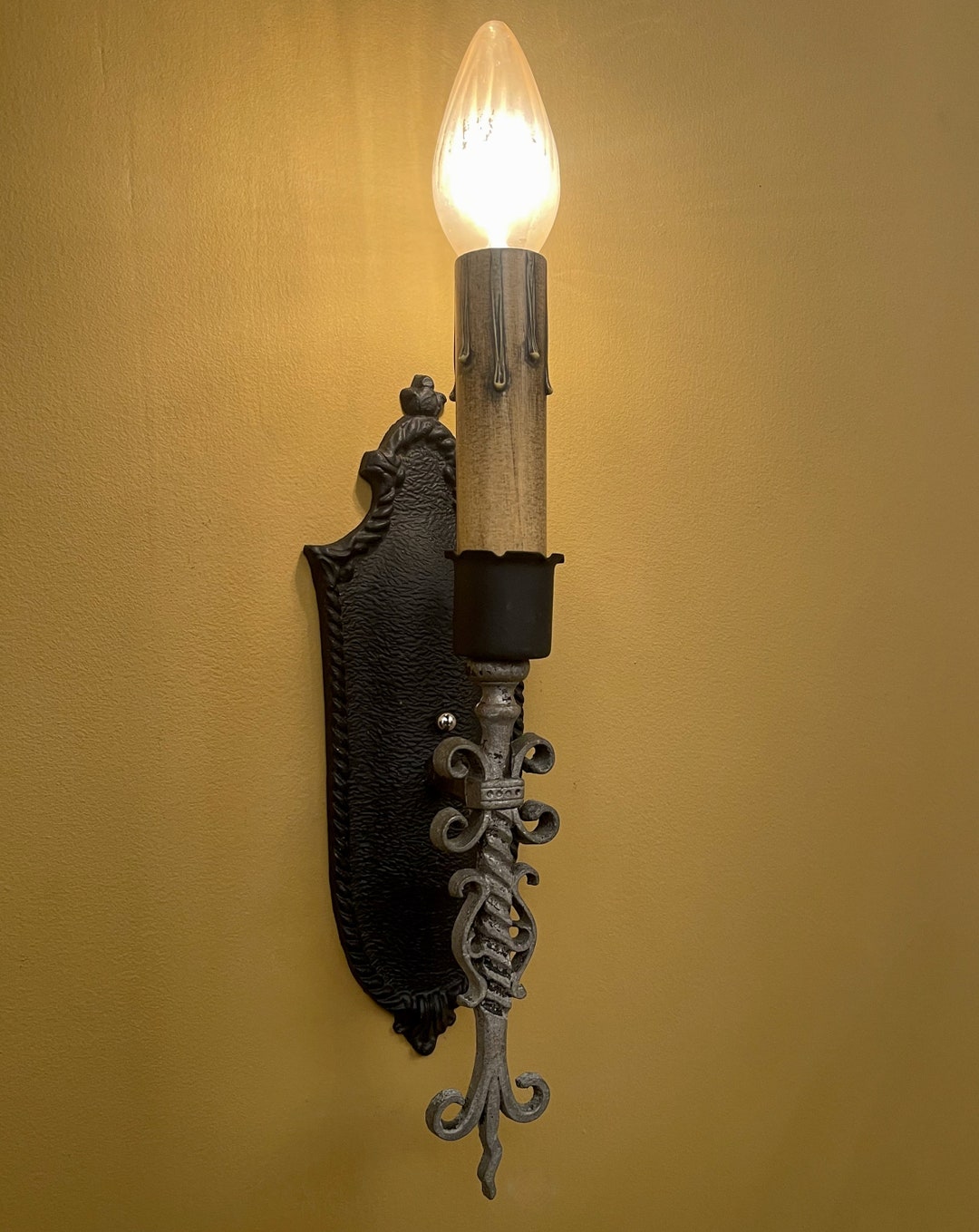 Vintage Lights FIVE Spanish Style 1920s Sconces. Rewired. - Etsy