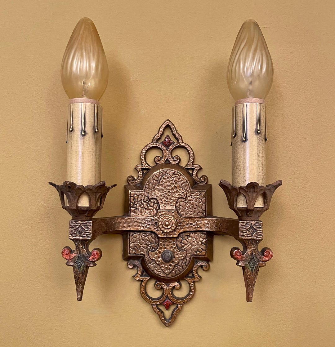 Vintage Lights SIX Spanish Style 1930s WINTHROP Sconces by Virden - Etsy