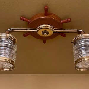 Vintage Lighting 1930s Maritime Fresnel Ship's Wheel Ceiling Fixture - Etsy