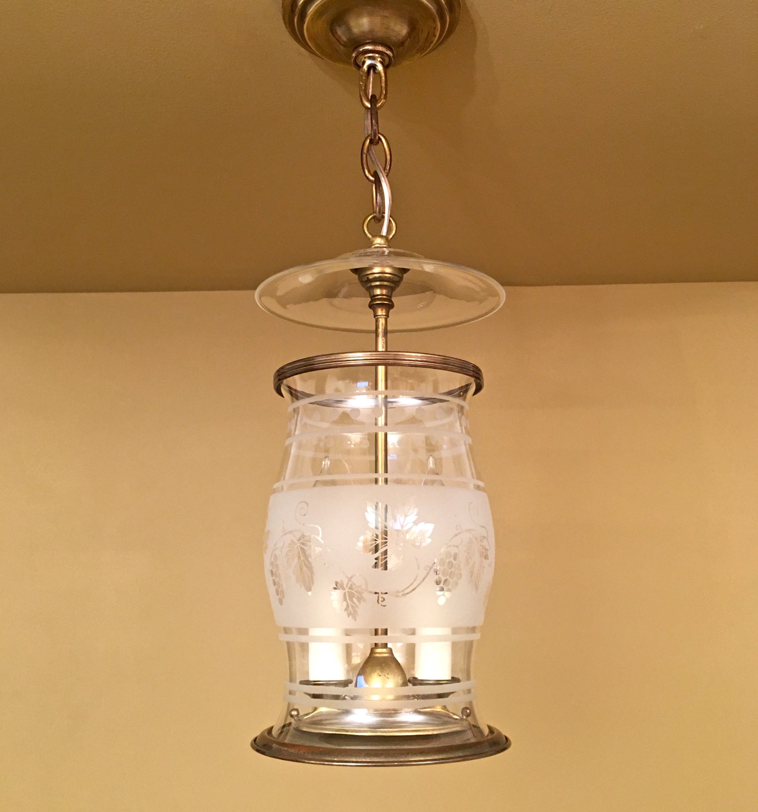 Lighting Vintage Lighting circa 1940 foyer ceiling fixture by ...