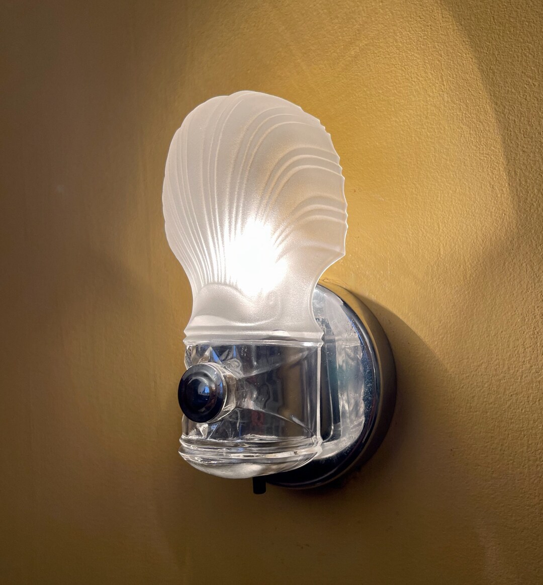 Vintage Lighting PAIR of 1940s 'shell' Petite Bathroom Sconces by ...