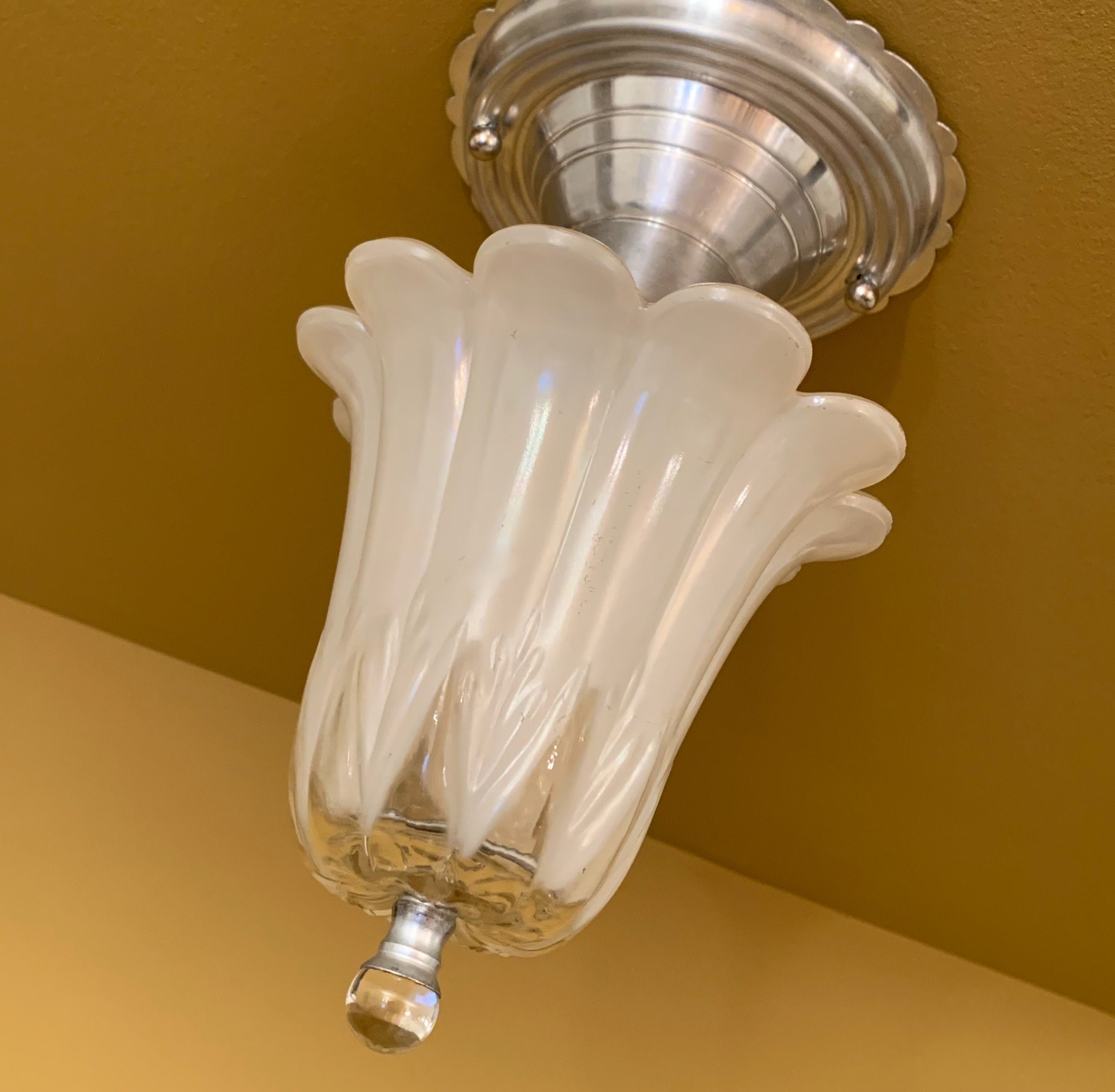 Lighting Vintage Lighting circa 1940 foyer ceiling fixture by ...