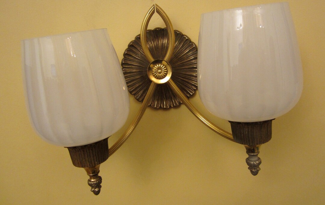 Vintage Lights PAIR of 1960s Hollywood Regency Sconces by Lightolier ...
