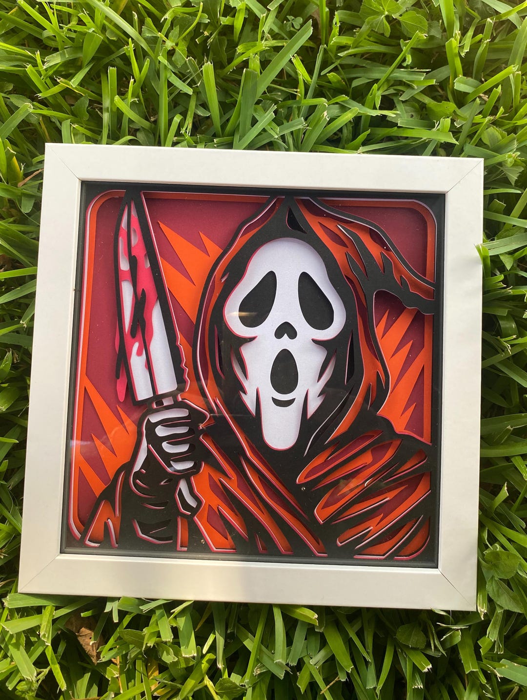 Screaming 3D Shadow Box Art. - Etsy