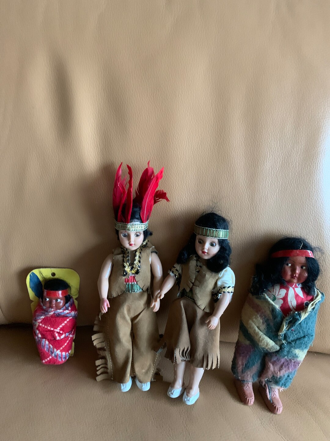 Vintage Native American Storybook and Souvenir Dolls 1940 and 1950 Also ...