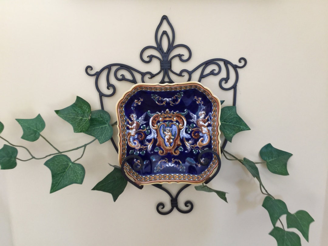 French Gien Faience Cherub Letter Tray Decor - Etsy